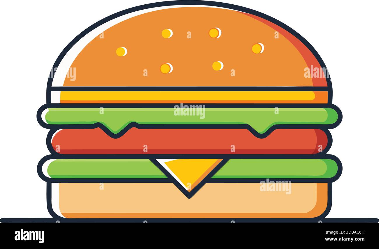 Cheese bun sesame seeds Stock Vector Images - Alamy