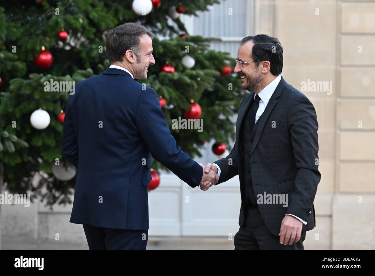 Meeting between the President of the Republic Emmanuel Macron and with ...