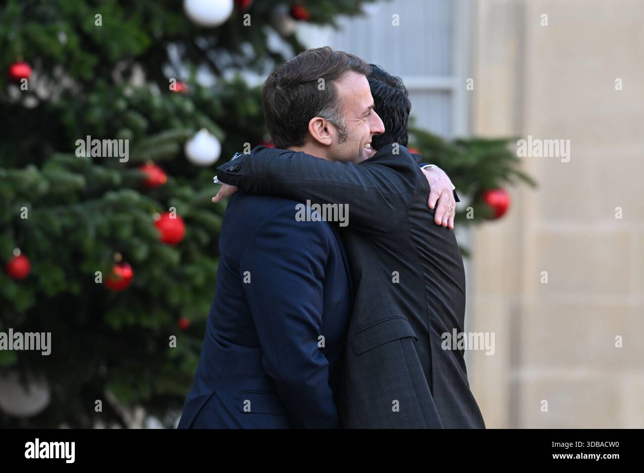 Meeting between the President of the Republic Emmanuel Macron and with ...