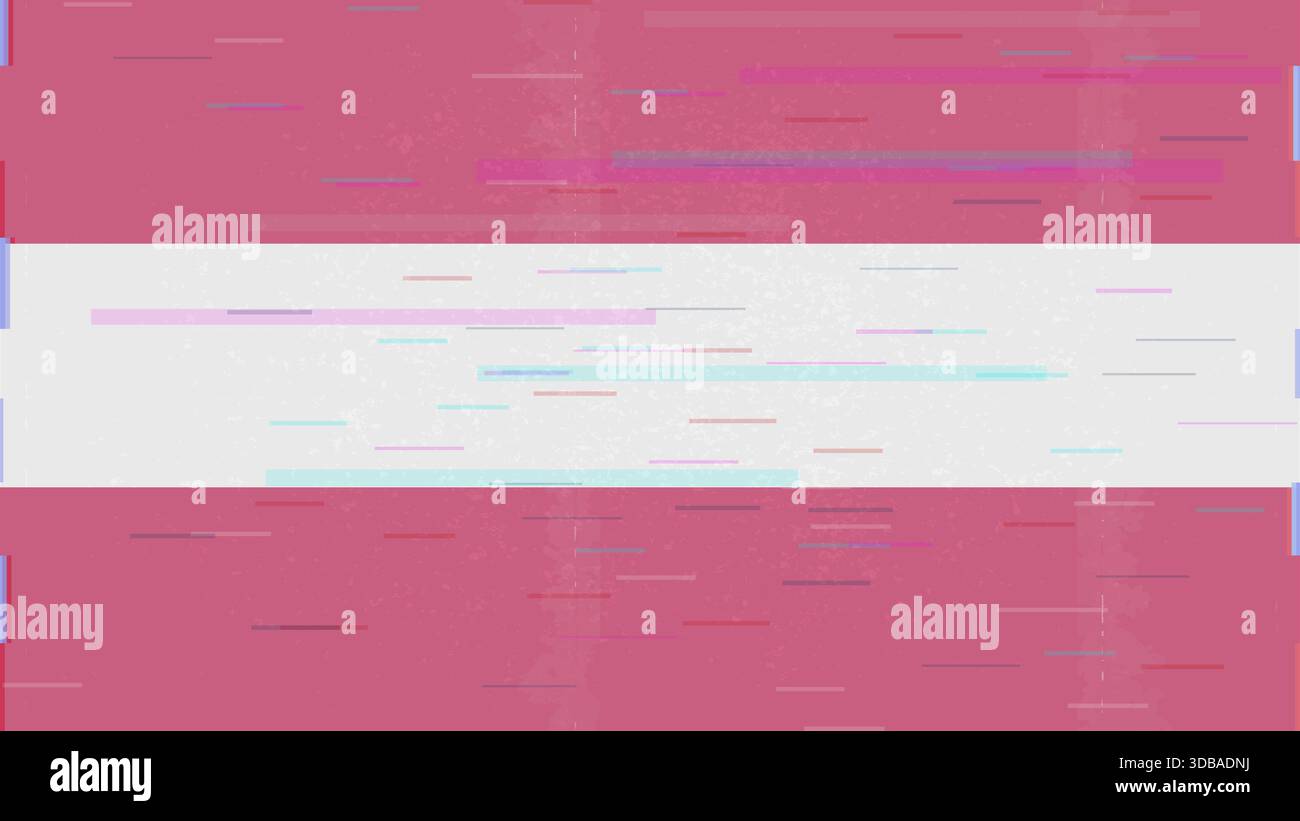Austria glitch flag vector, RGB split distortion, digital abstract ...