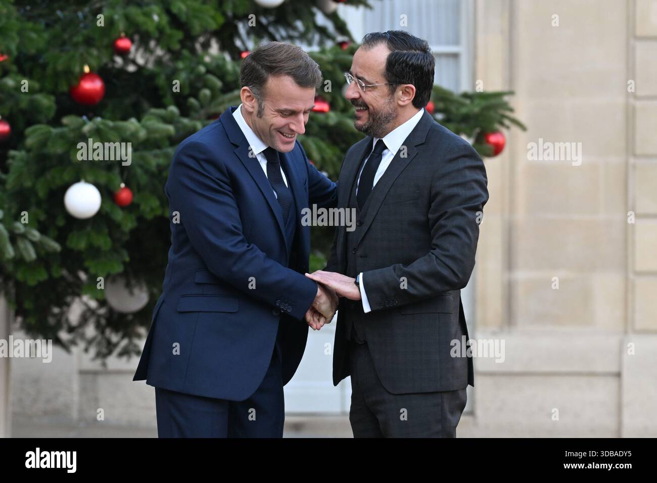 Meeting between the President of the Republic Emmanuel Macron and with ...