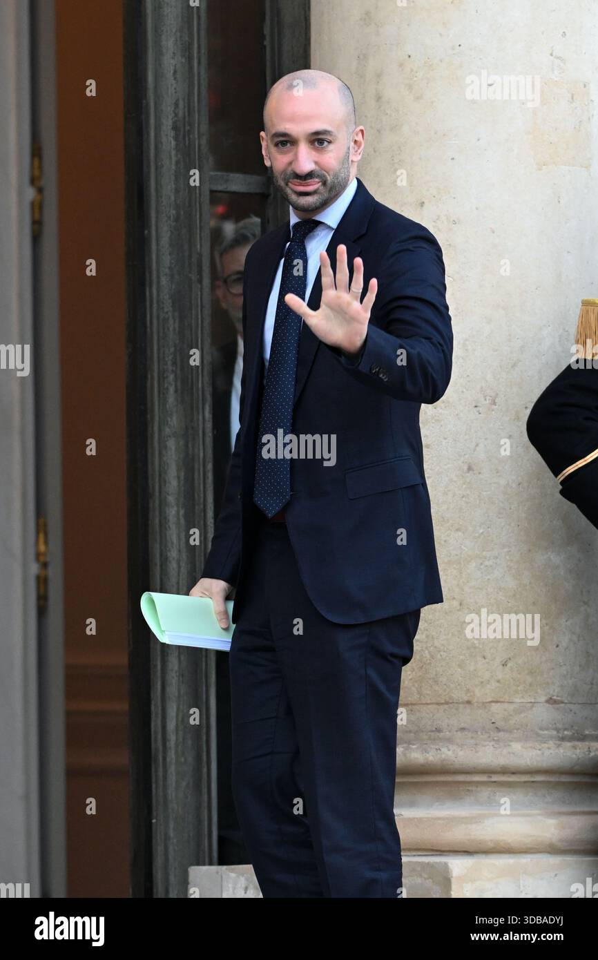 French Deputy Minister for Europe Benjamin Haddad - Meeting between the ...