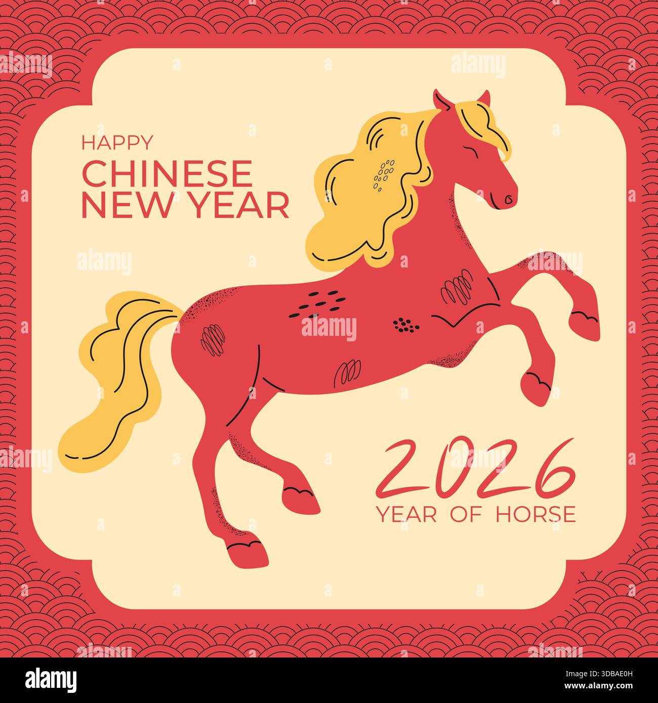 Doodle chinese new year hand Stock Vector Images - Alamy