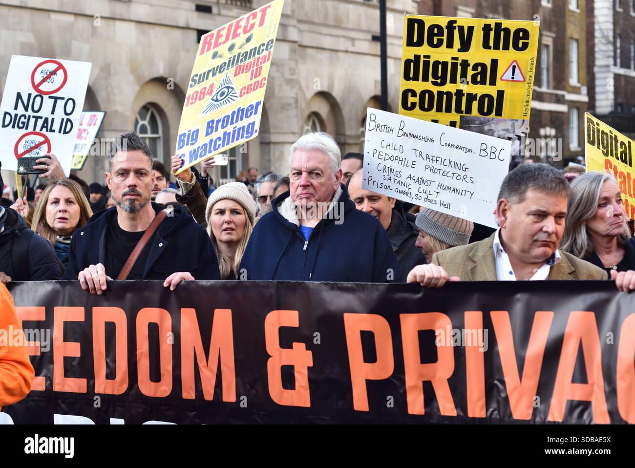 SAY NO TO DIGITAL ID - Protest in London - 13th December 2025 Stock ...