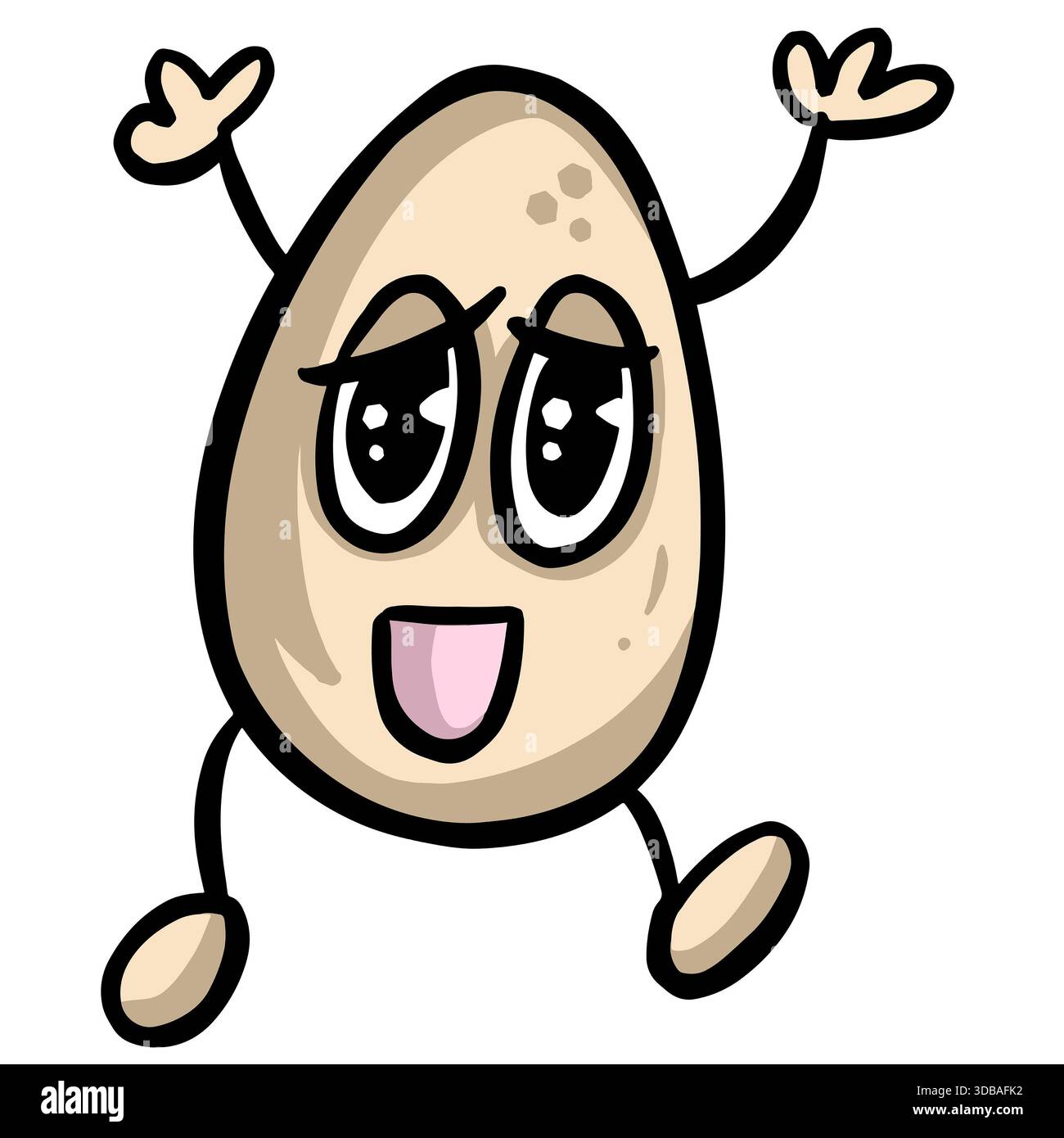 Cute happy egg character Cut Out Stock Images & Pictures - Alamy