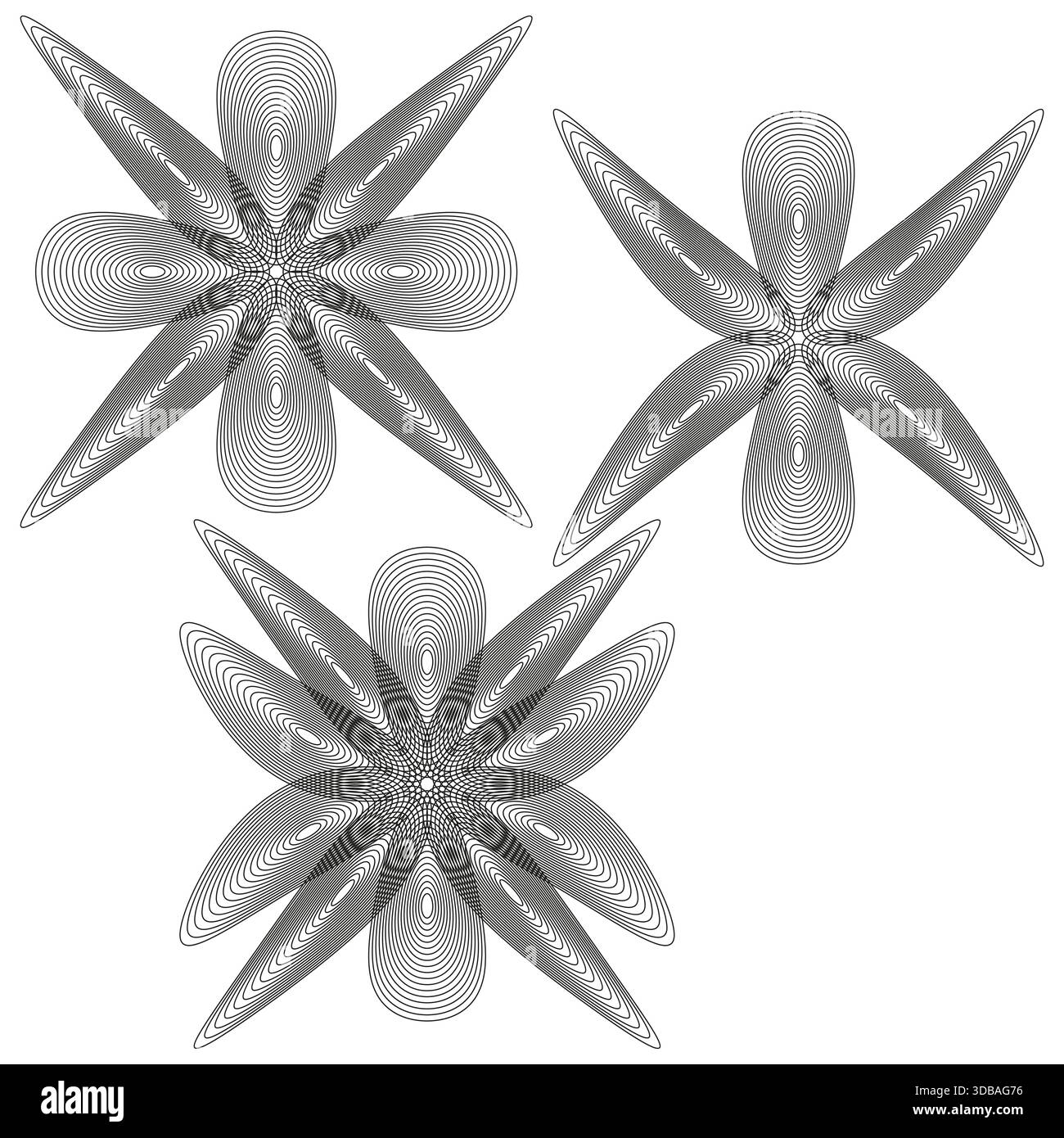 Guilloche radial pattern hi-res stock photography and images - Alamy