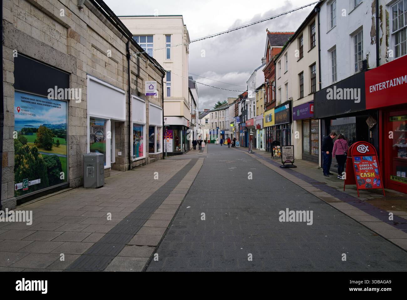 Wales longest high street hi-res stock photography and images - Alamy