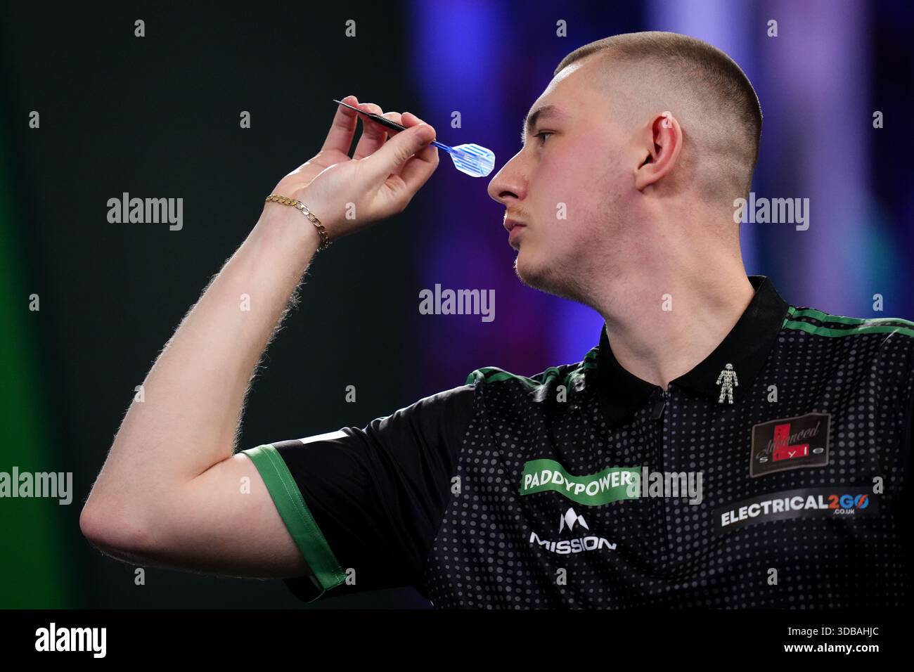 Tavis Dudeney during his match against Brendan Dolan on day five of the ...