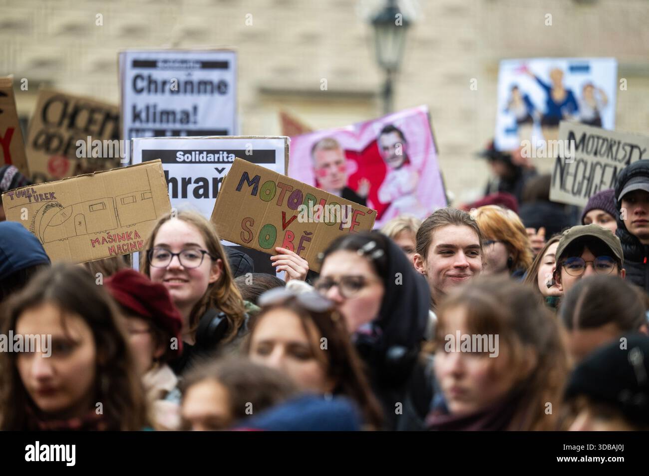 Secondary school students protest strike for climate held by Fridays ...