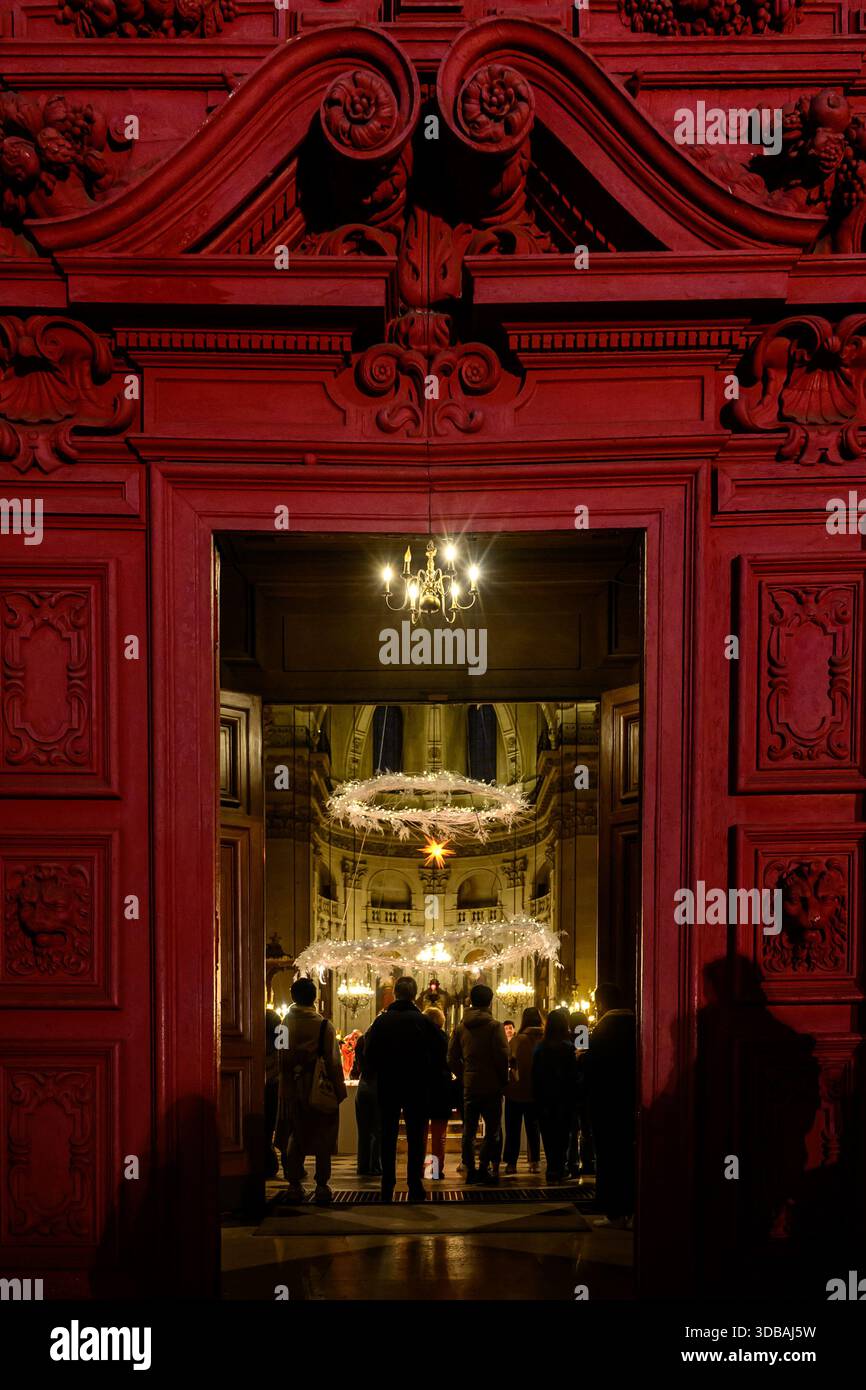 A nativity scene popular with tourists and passers-by can be seen at ...