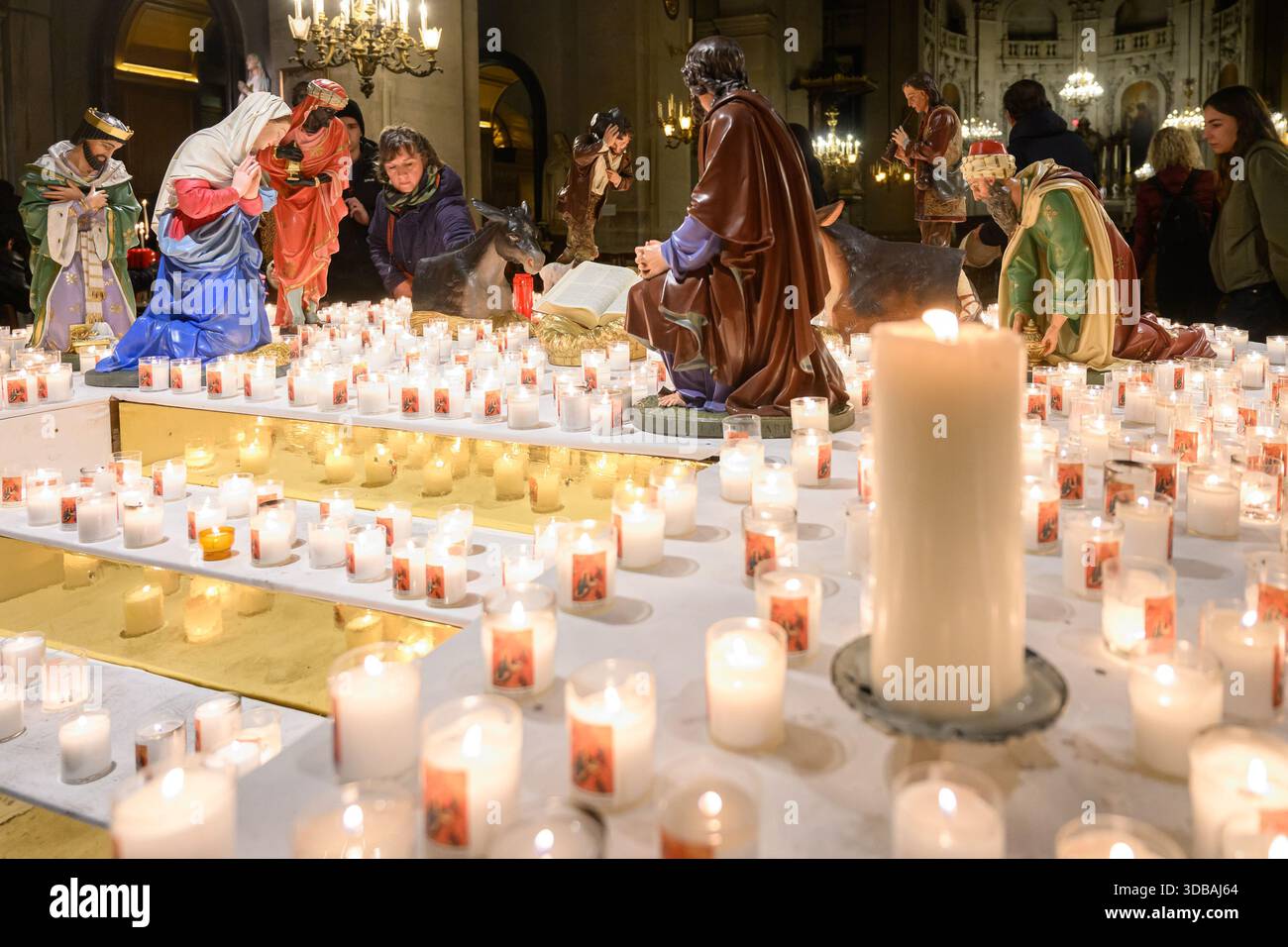 A nativity scene popular with tourists and passers-by can be seen at ...