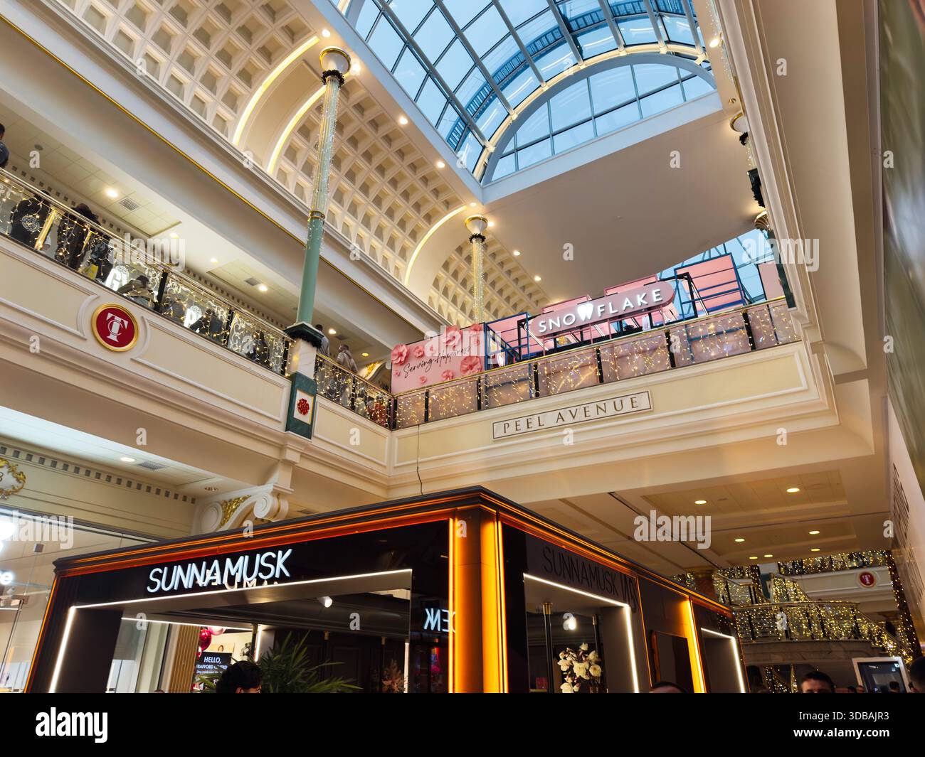 Stretford, UK - November 15, 2025: Busy Manchester Trafford Centre mall ...