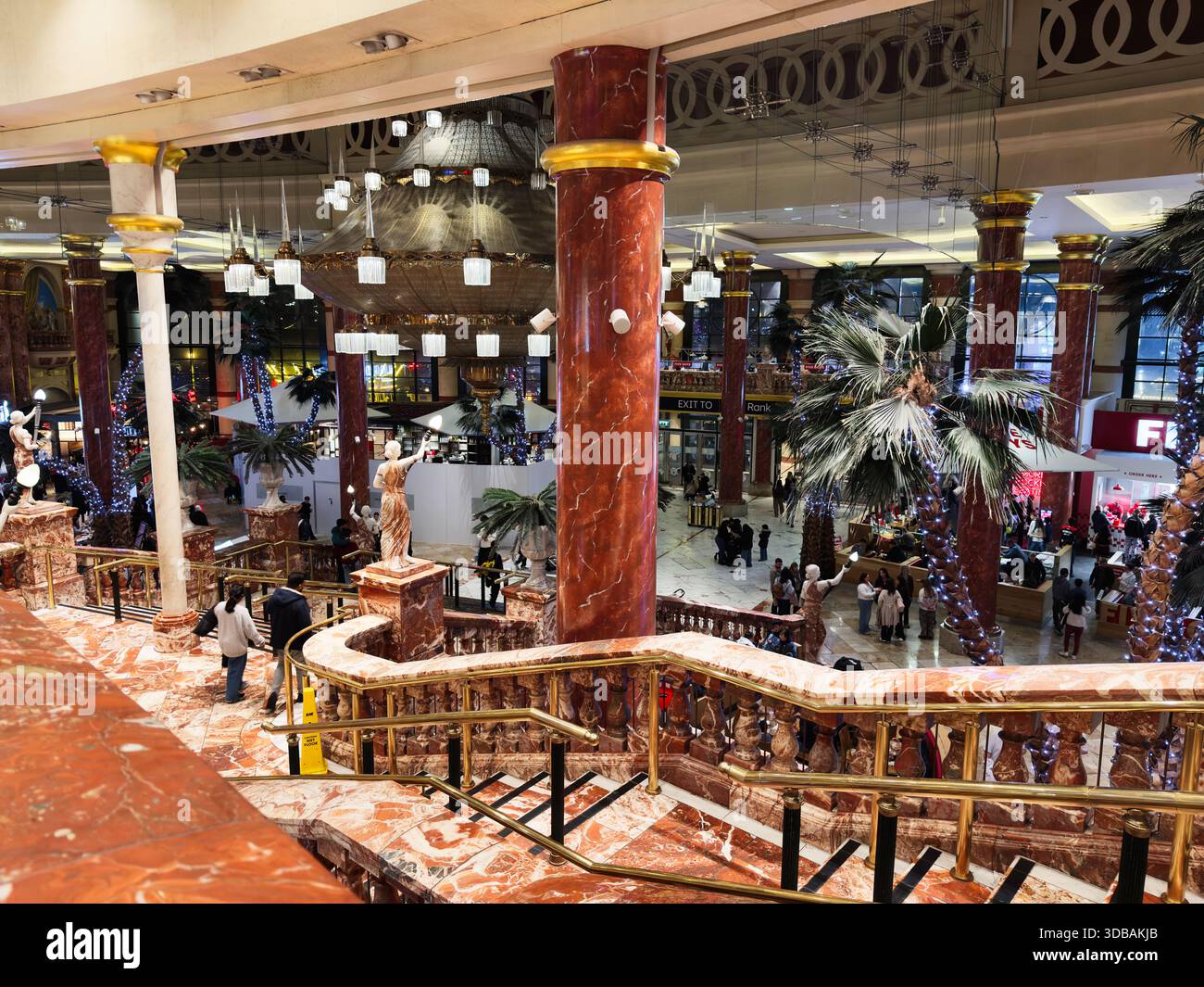 Stretford, UK - November 15, 2025: Bustling indoor Trafford Centre ...