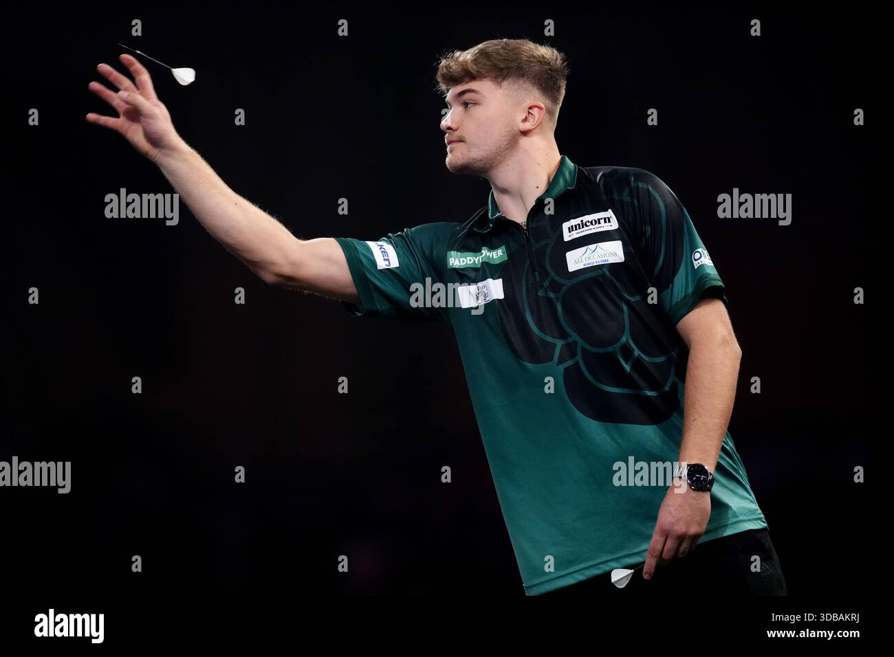 Charlie Manby during his match against Cameron Menzies on day five of ...
