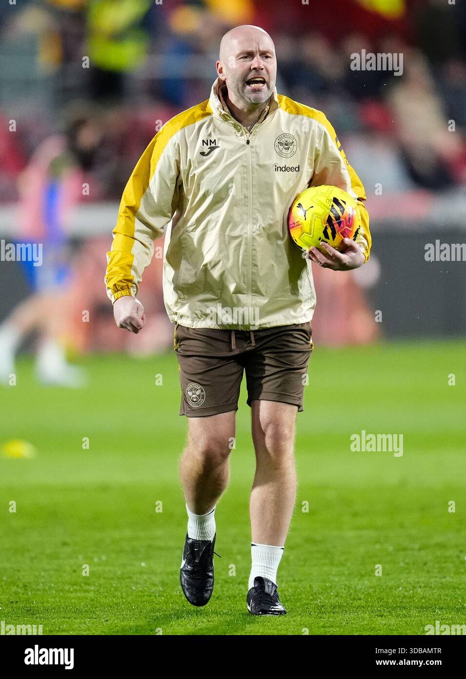 Brentford assistant coach Neil MacFarlane before the Premier League ...