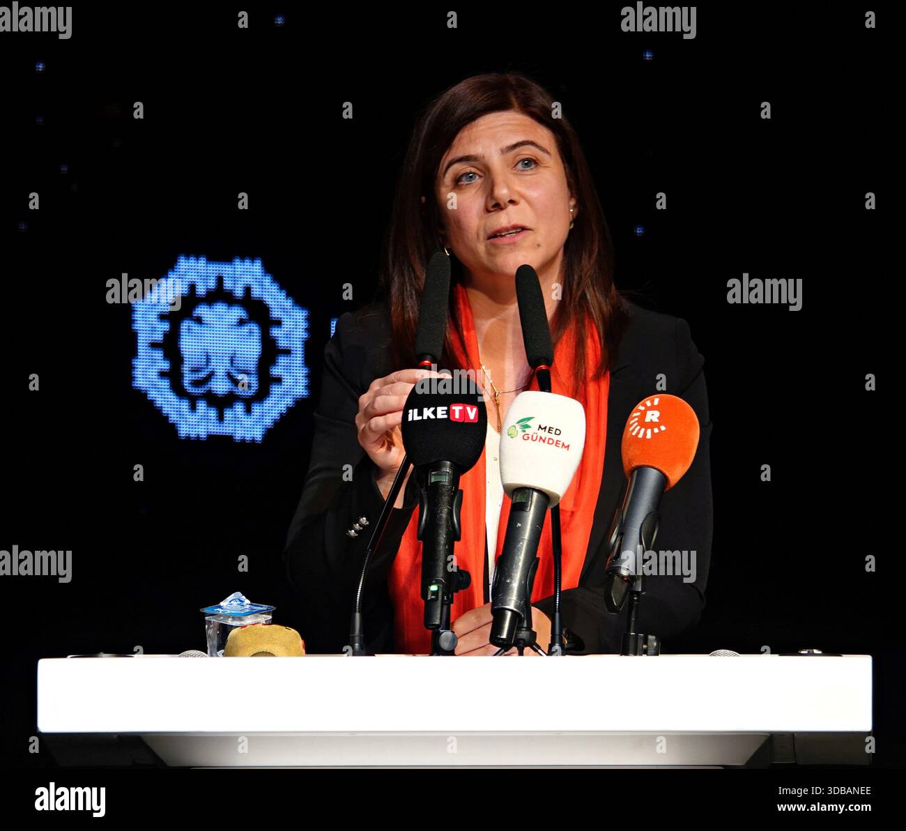 Diyarbakir Metropolitan Municipality Co-Mayor Serra Bucak is seen ...