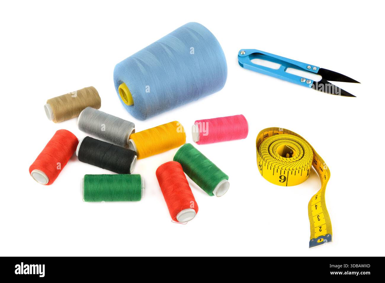 Overhead shot spool of thread isolated hi-res stock photography and ...