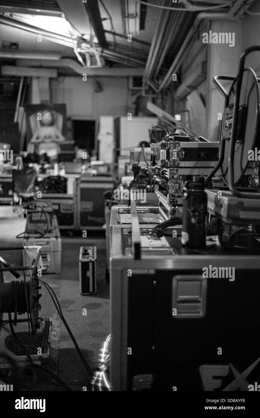 Stage props storage Black and White Stock Photos & Images - Alamy