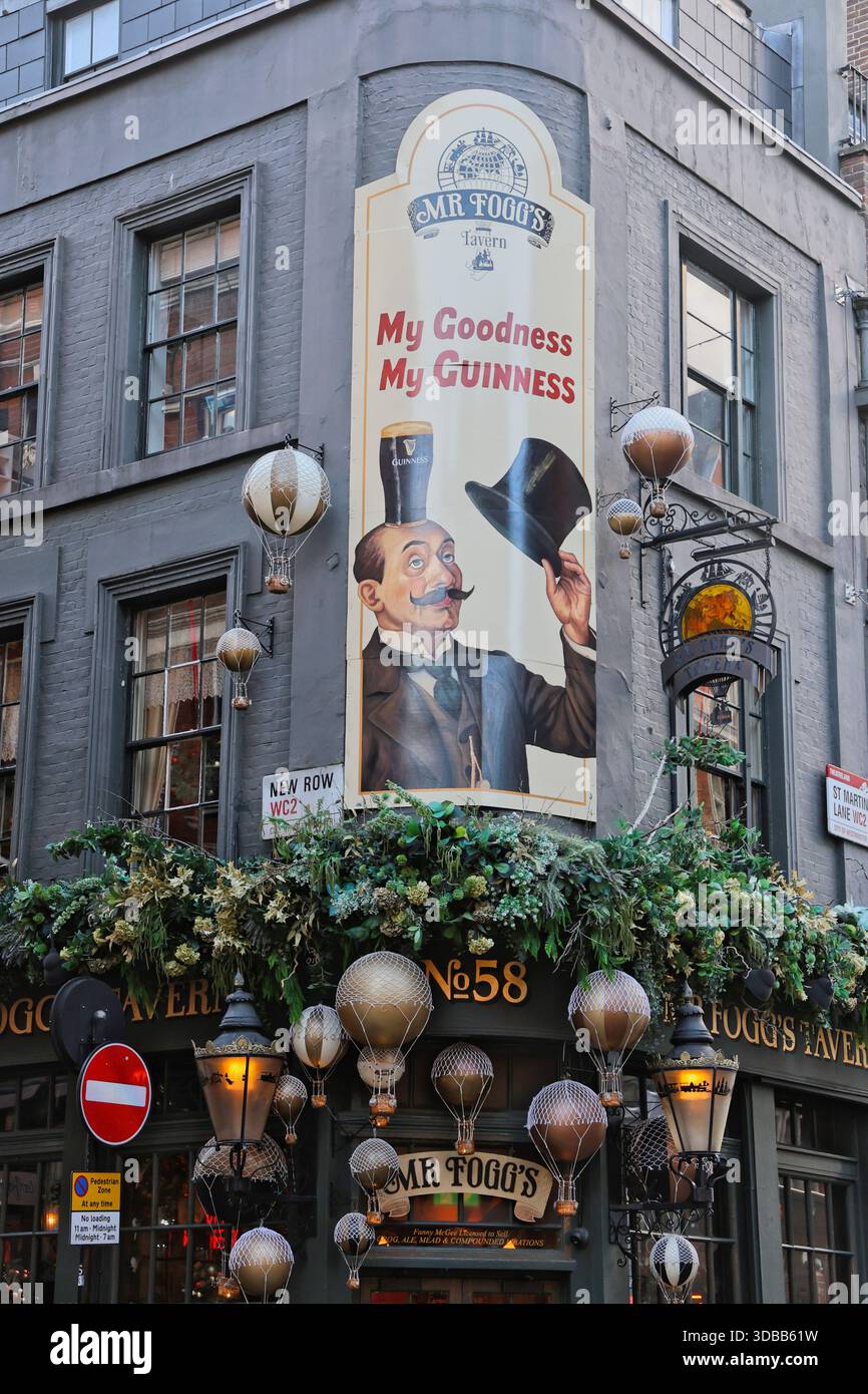 Exterior of Mr Foggs Tavern Phileus Fogg themed pub with old fashioned ...