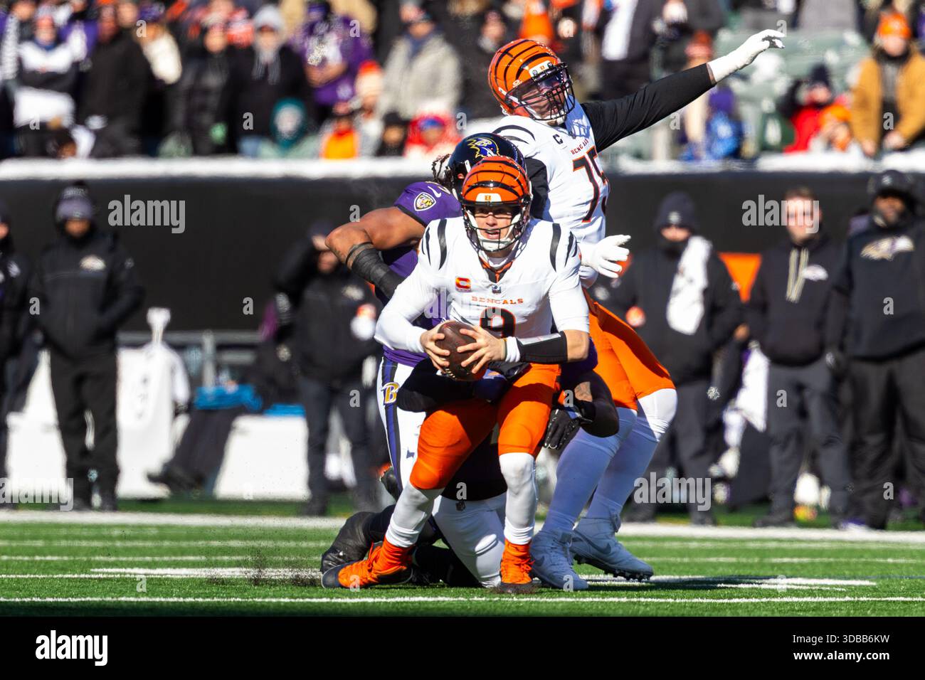 December 14, 2025: Cincinnati Bengals quarterback Joe Burrow (9) is ...