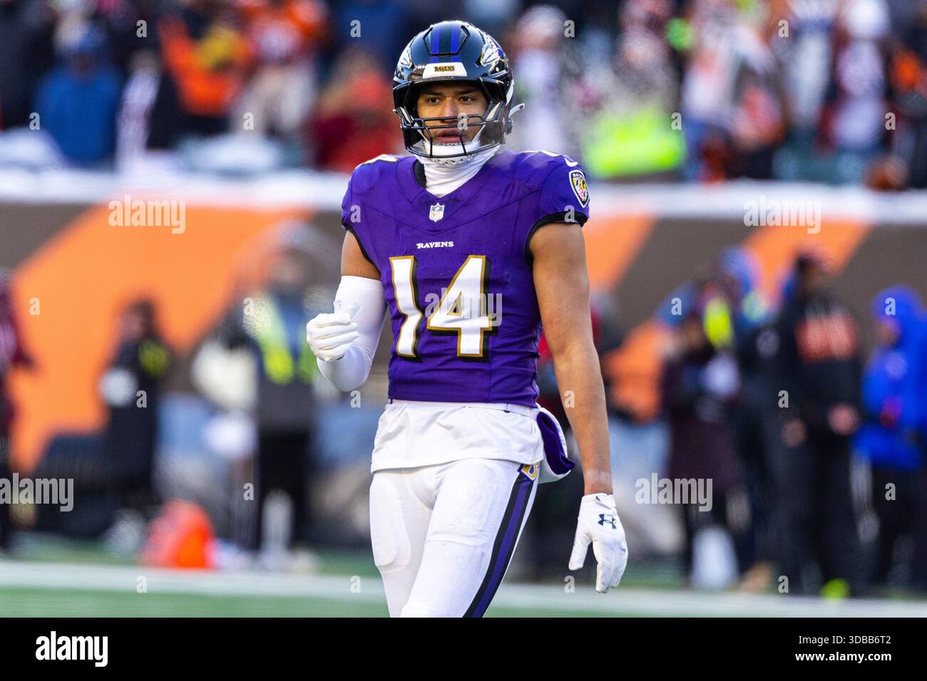 December 14, 2025: Baltimore Ravens safety Kyle Hamilton (14) during ...