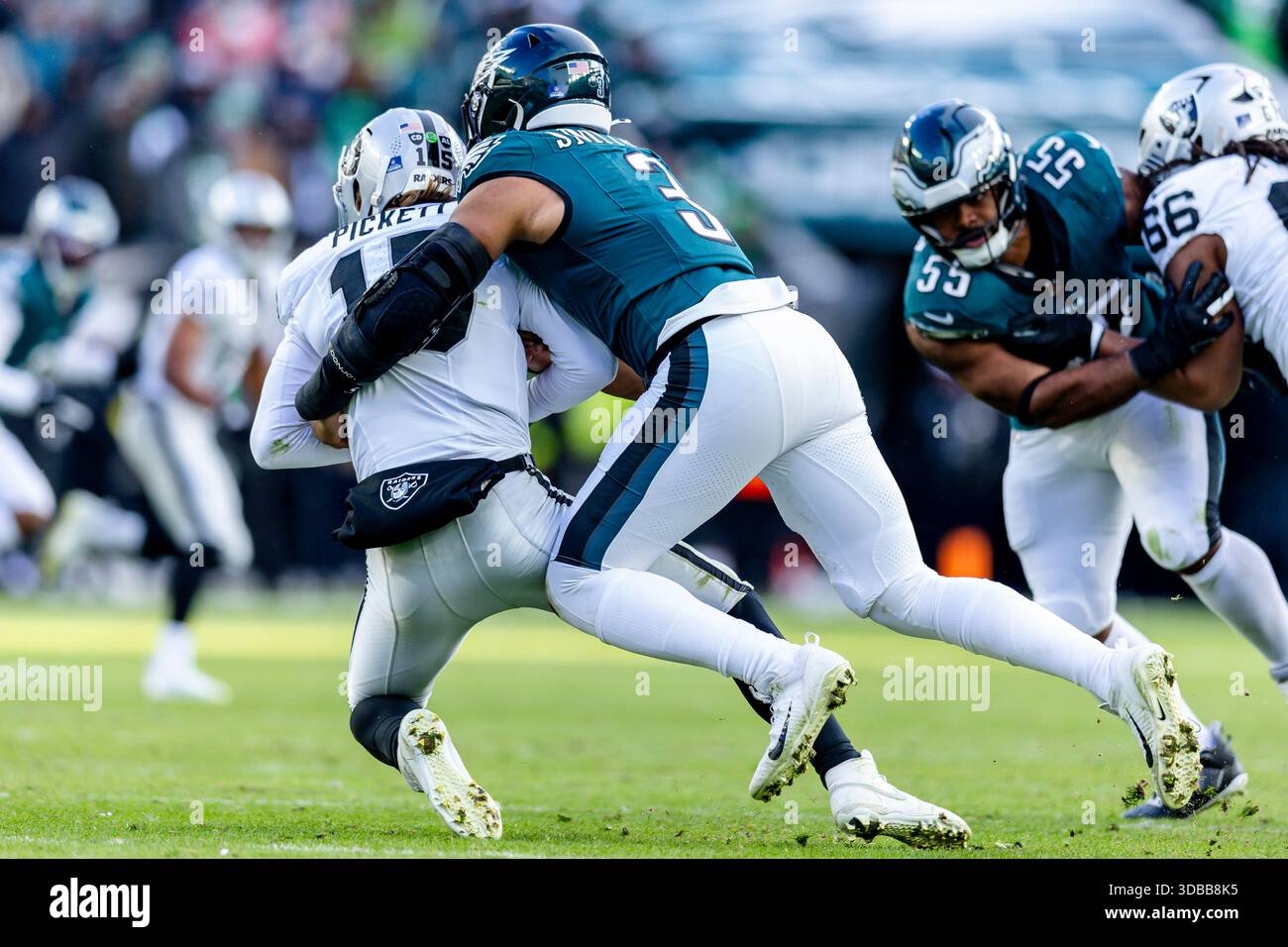Philadelphia, PA: Philadelphia Eagles linebacker Nolan Smith Jr. (3 ...
