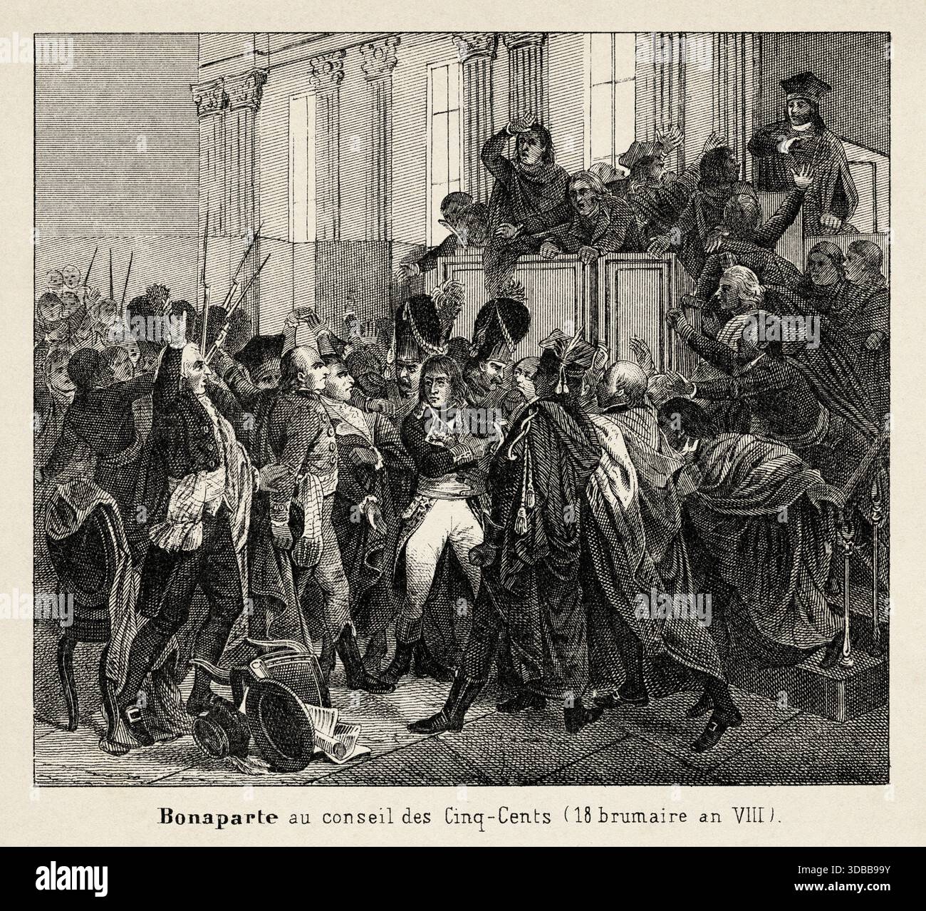 The 18th Brumaire, year 8. Napoleon's coup d'état in Saint-Cloud in the ...