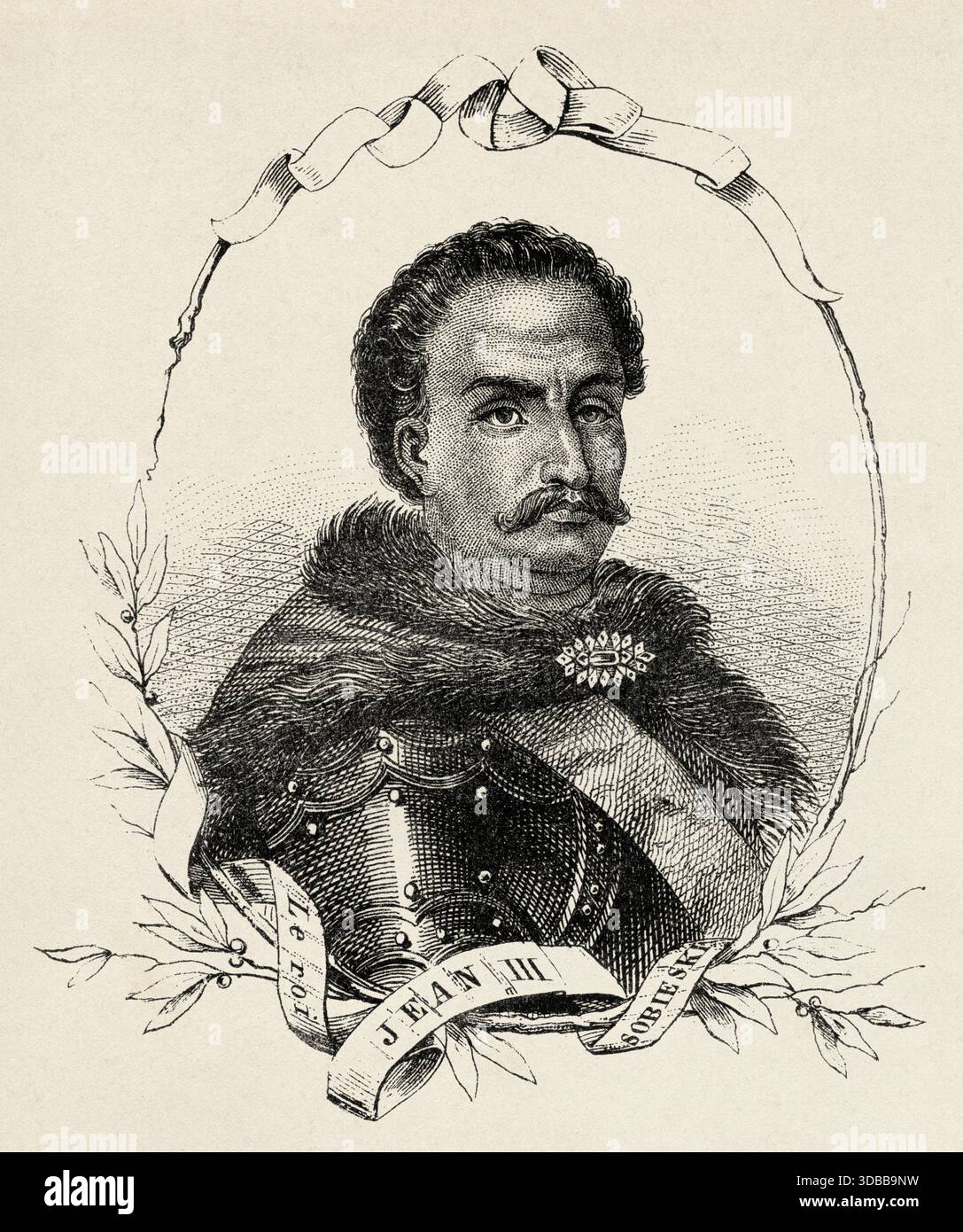 Portrait of John III Sobieski (1629-1696) was King of Poland and Grand ...