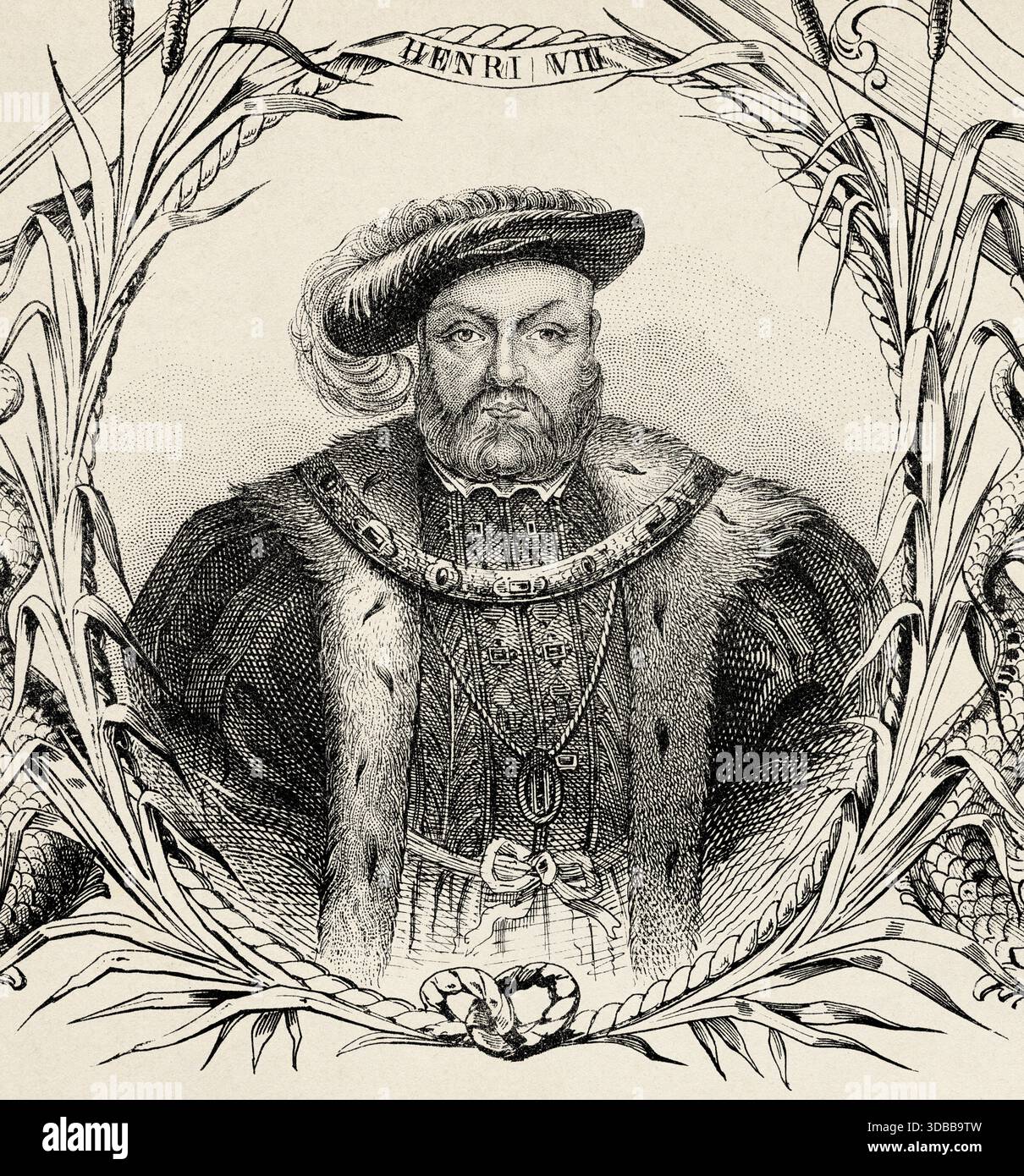 Portrait of Henry VIII (1491-1547) was King of England from 22 April ...