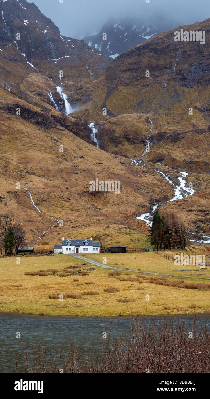 Scottish landscape mountain waterfall hi-res stock photography and ...