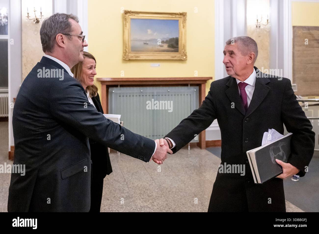Prime Minister Andrej Babis (right) and Head of the Office of the ...