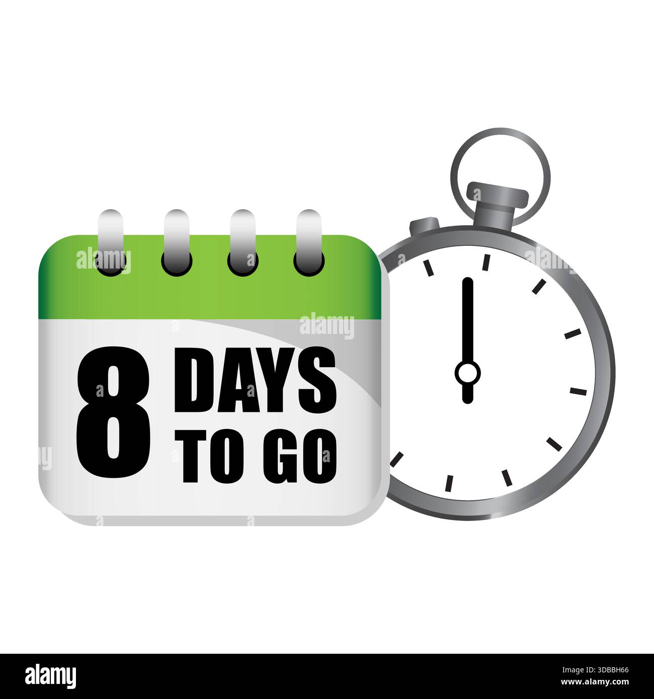 Countdown stopwatch calendar eight hi-res stock photography and images ...