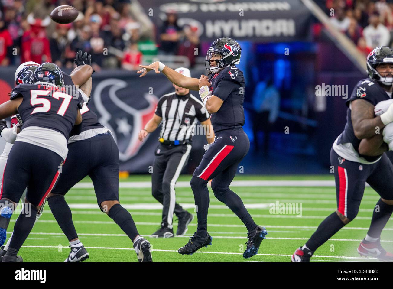 December 14, 2025: Houston Texans quarterback C.J. Stroud (7) throws a ...