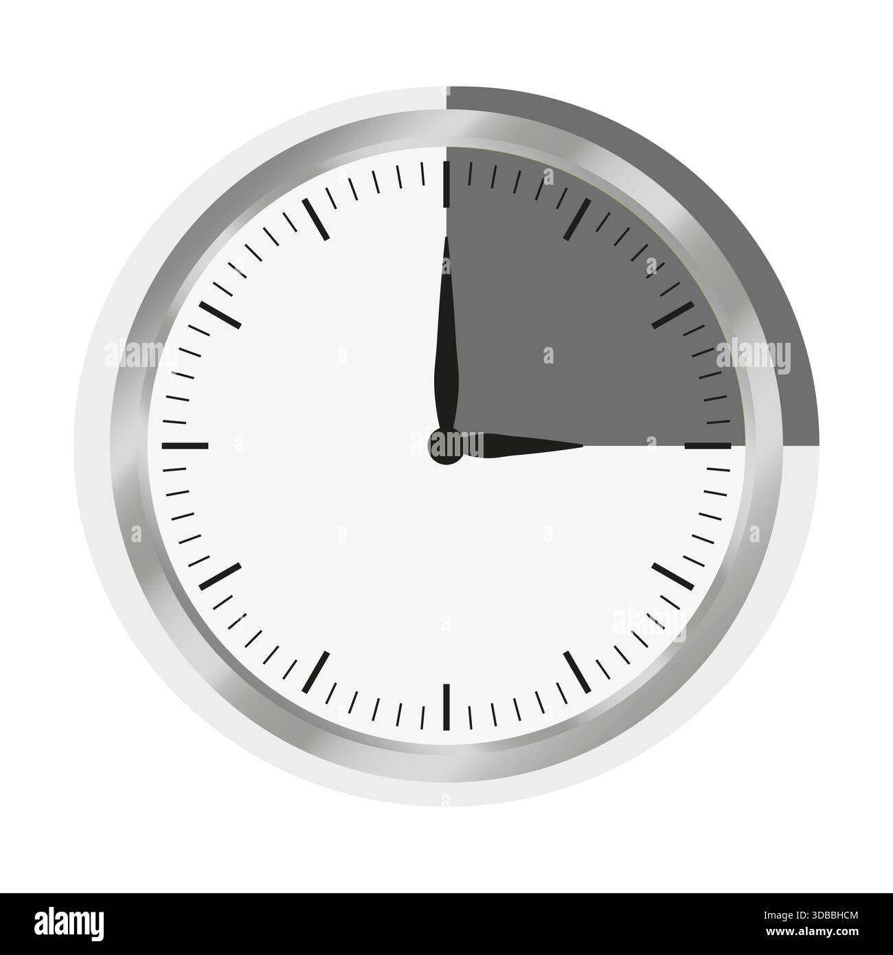 Clock icon. Time countdown vector. Quarter past nine. Business schedule ...