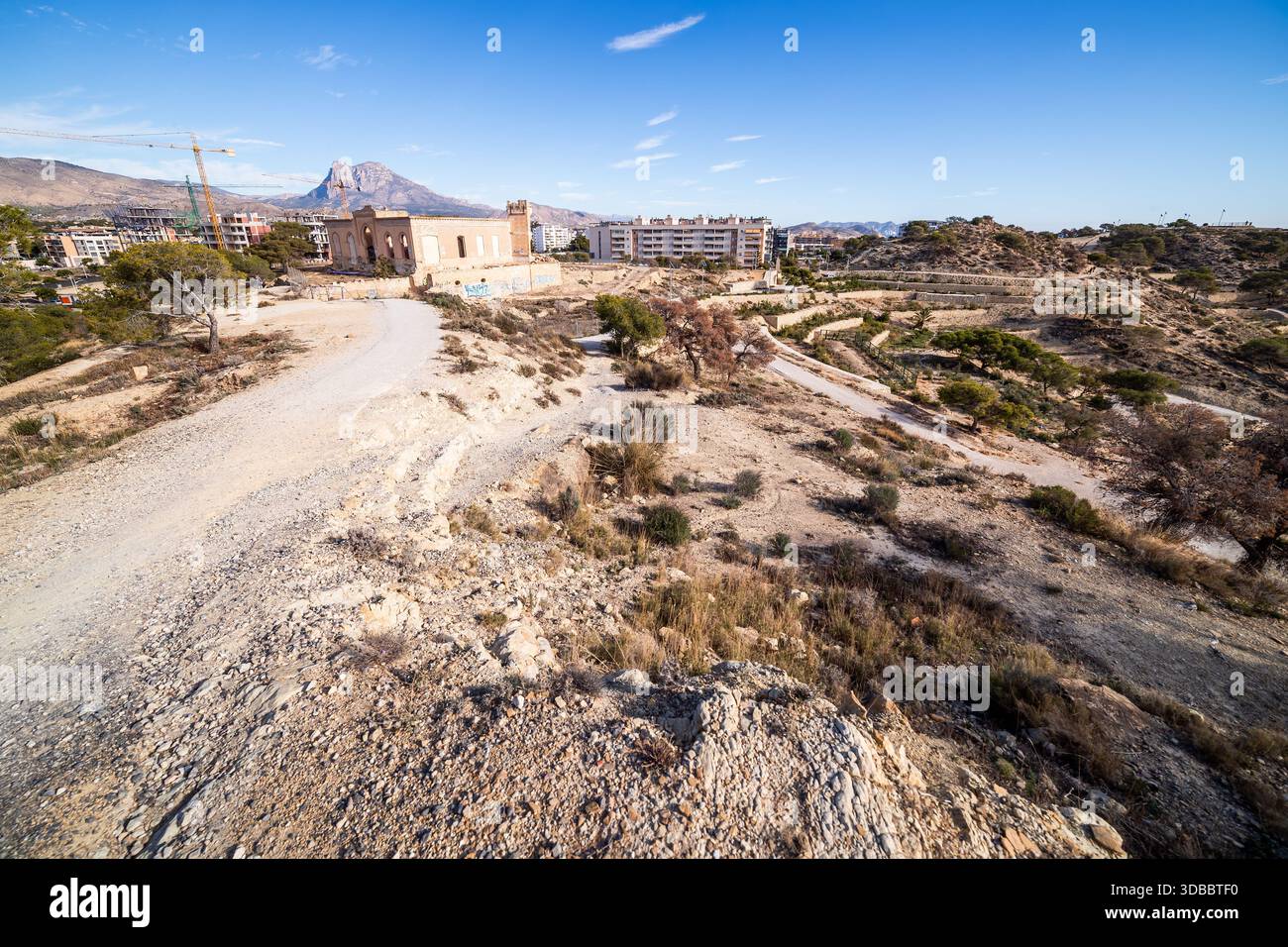 A broad landscape view showing the arid terrain and ruins of La ...