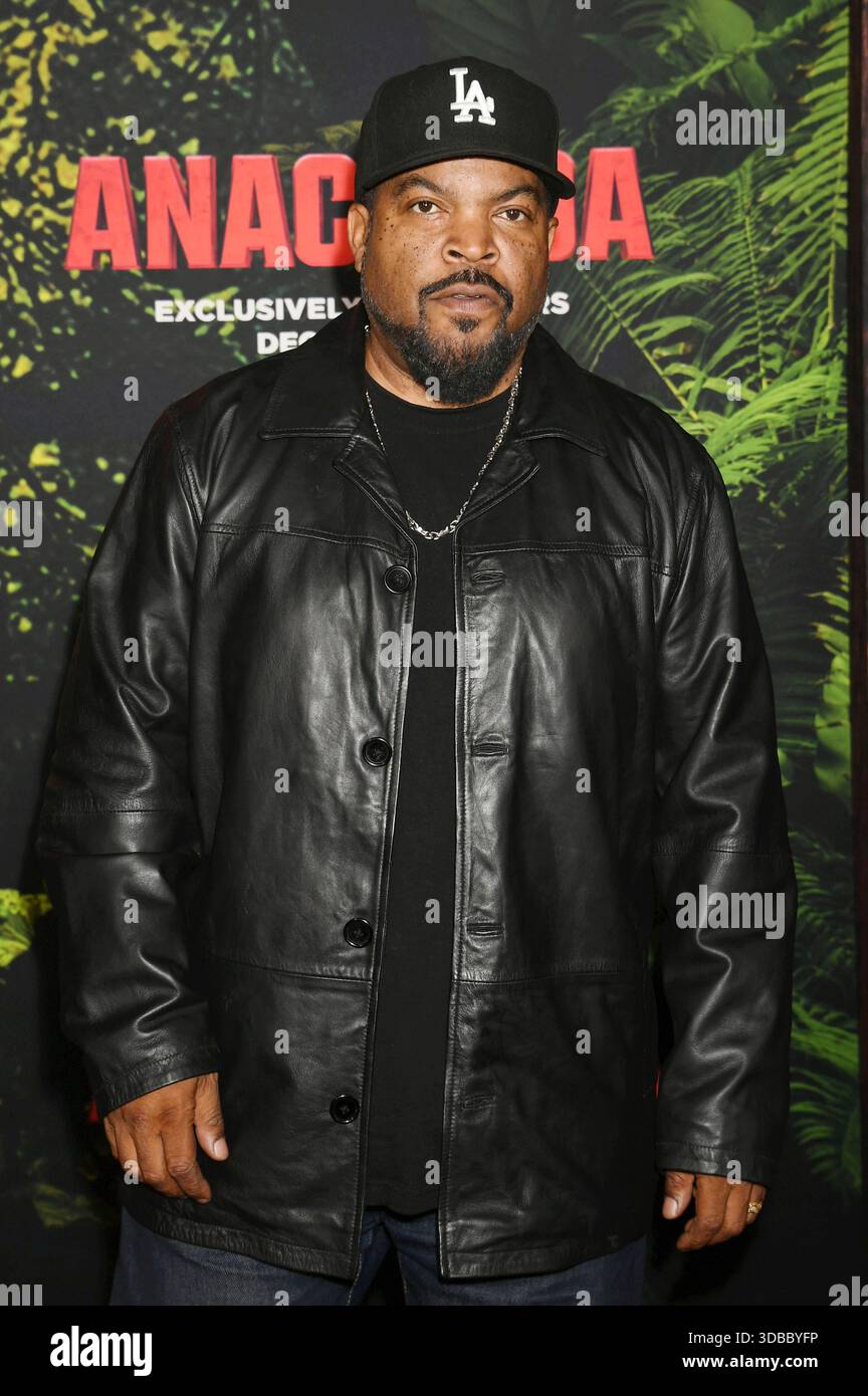 Ice Cube bei der Weltpremiere des Kinofilms 'Anaconda' im United ...