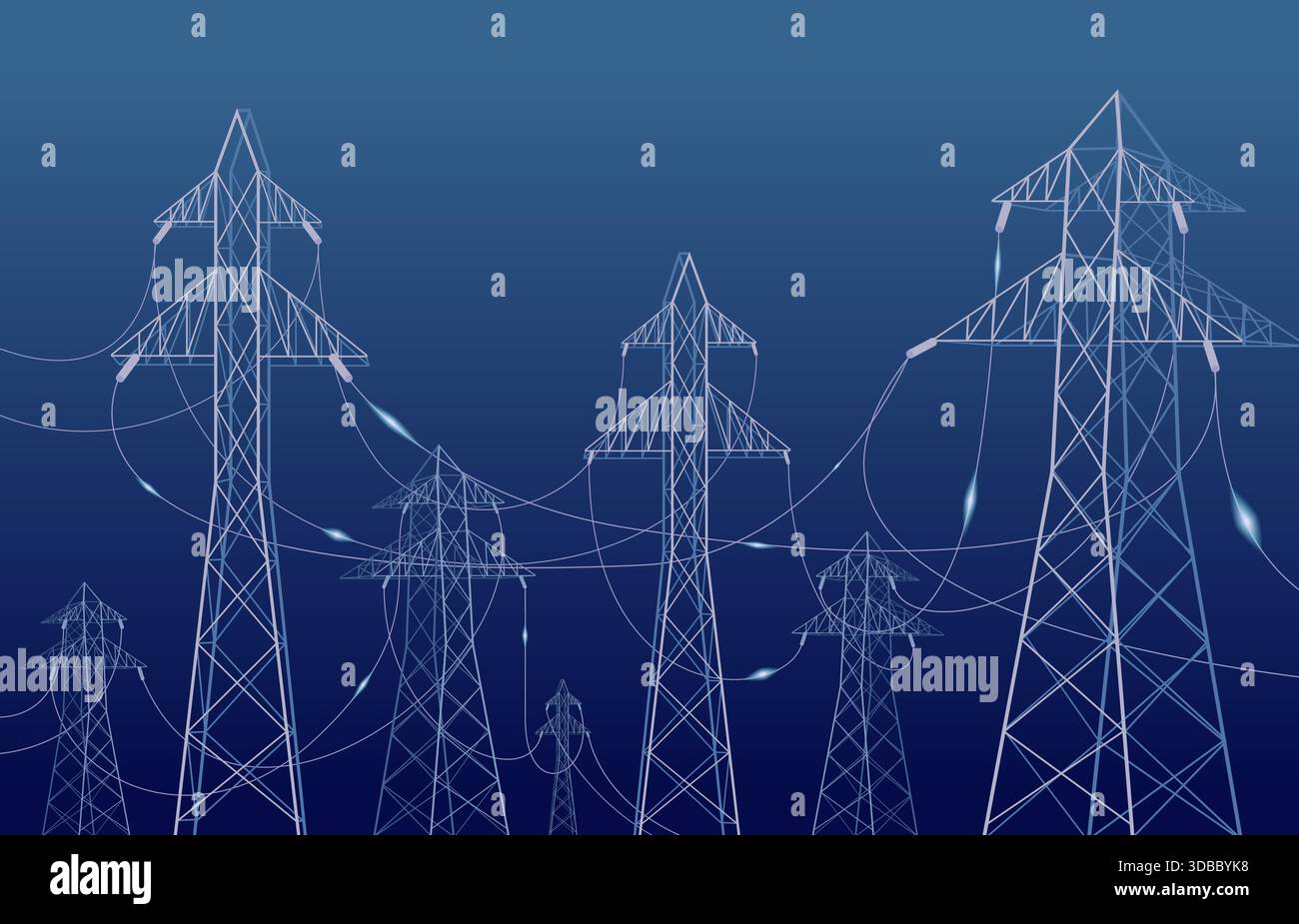 High voltage support Stock Vector Images - Alamy