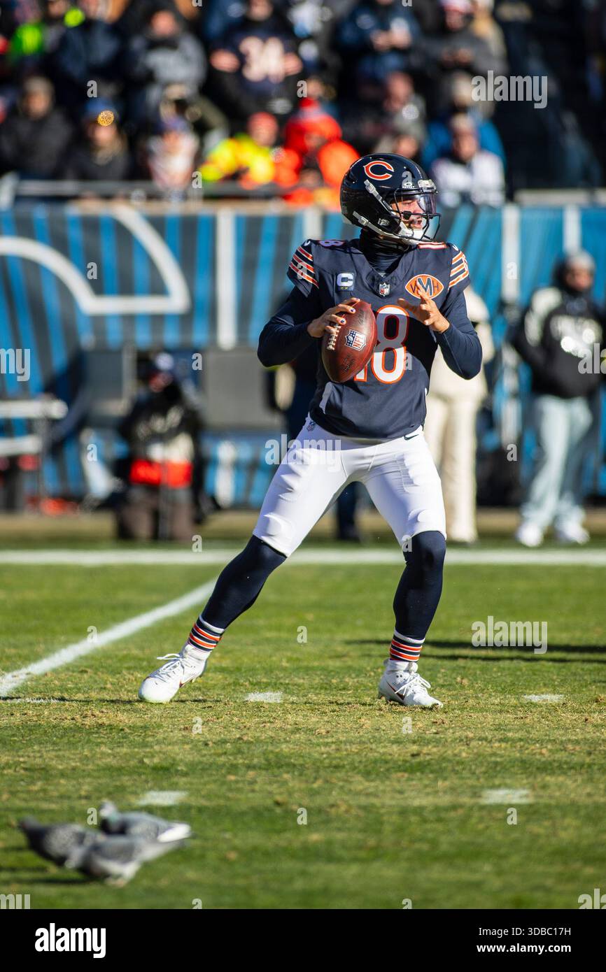 December 14, 2025: Chicago Bears quarterback Caleb Williams (18) in ...