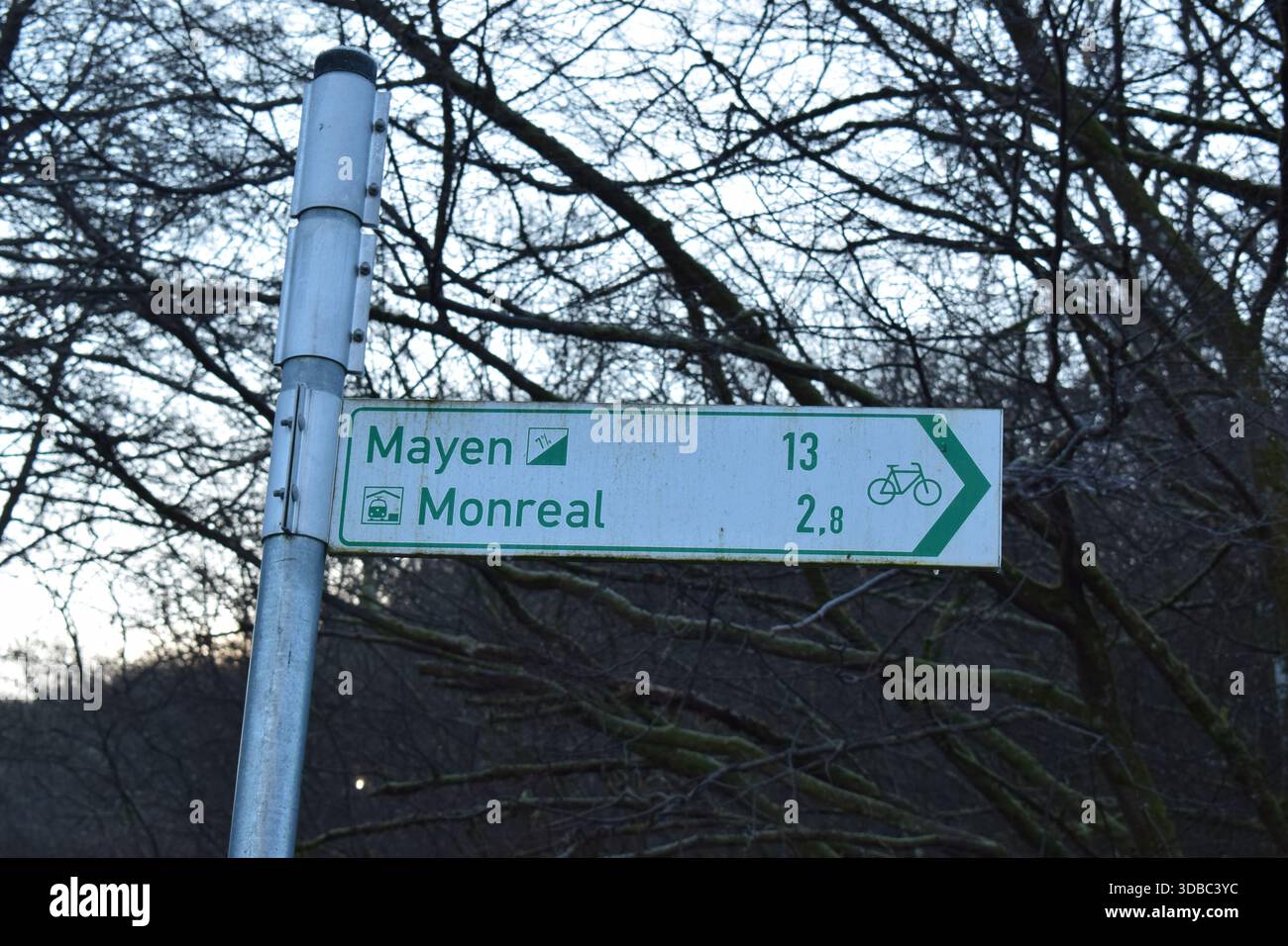 German bike road sign Stock Photo - Alamy