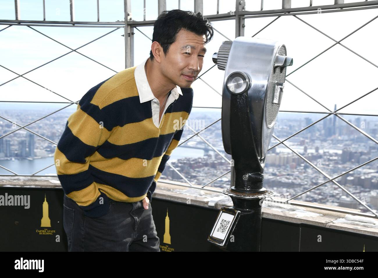 Simu Liu visits the Empire State Building ahead of the release of 'The ...