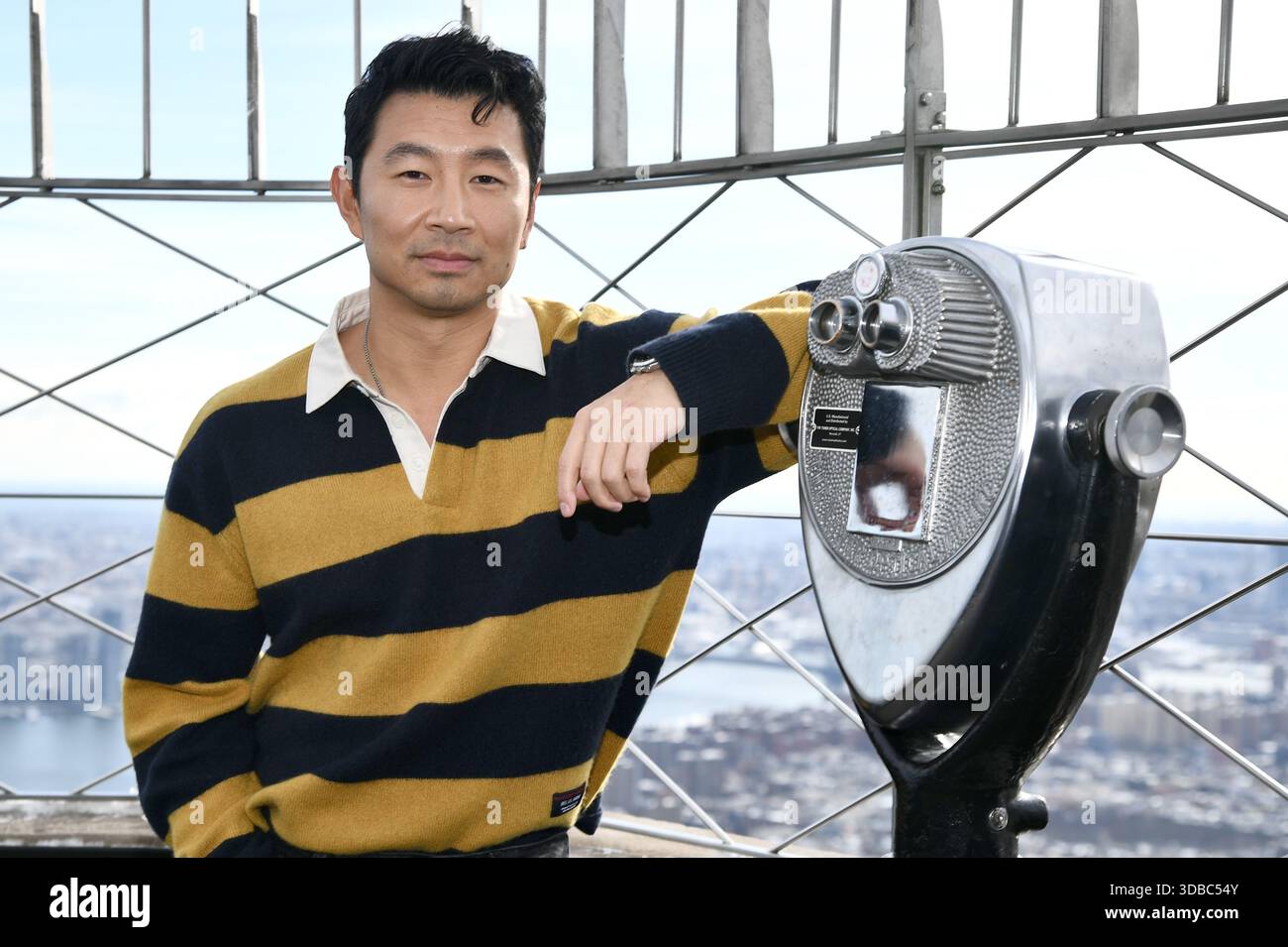 Simu Liu visits the Empire State Building ahead of the release of 'The ...