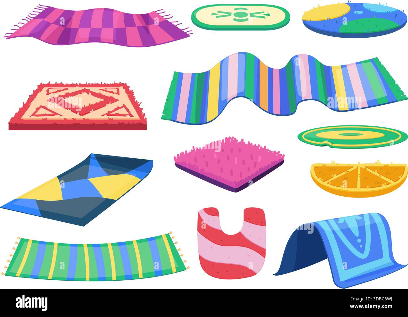 Long pile rug Stock Vector Images - Alamy
