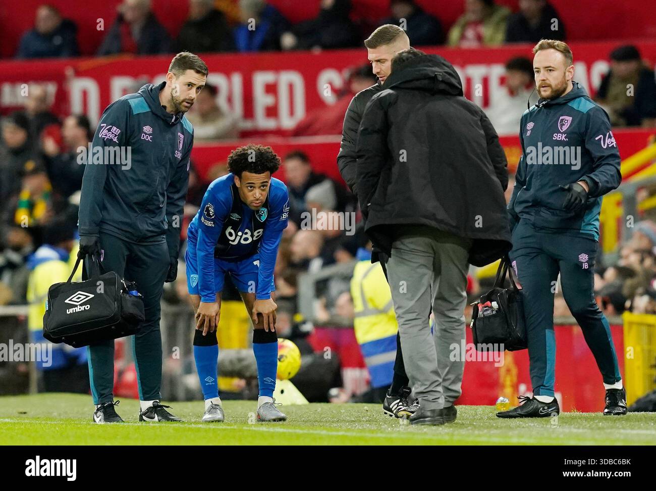 Manchester, England, 15th December 2025. Tyler Adams of Bournemouth ...