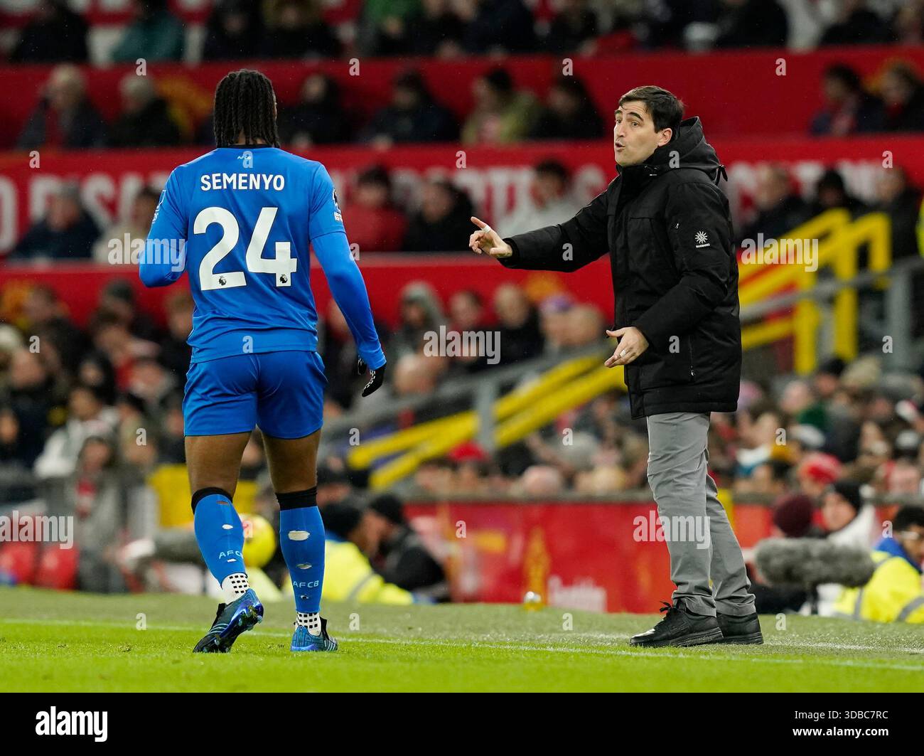 Manchester, England, 15th December 2025. Antoine Semenyo of Bournemouth ...