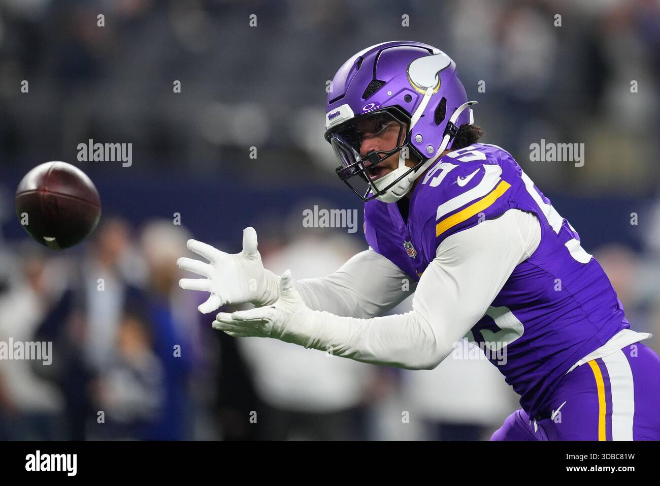 Minnesota Vikings linebacker Eric Wilson (55) works out during an NFL ...