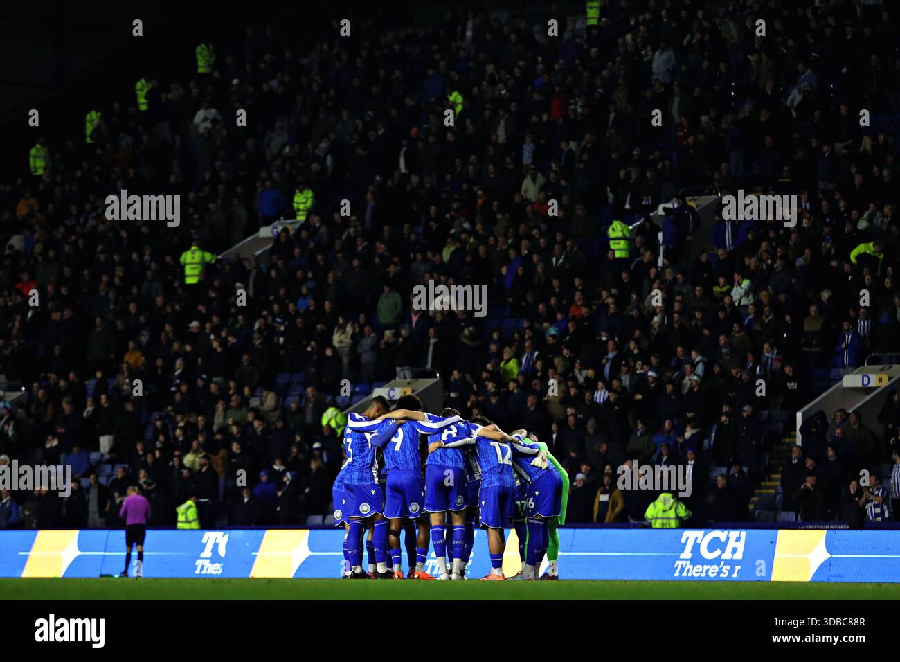 Sheffield Wednesday huddle before the Sky Bet Championship match ...