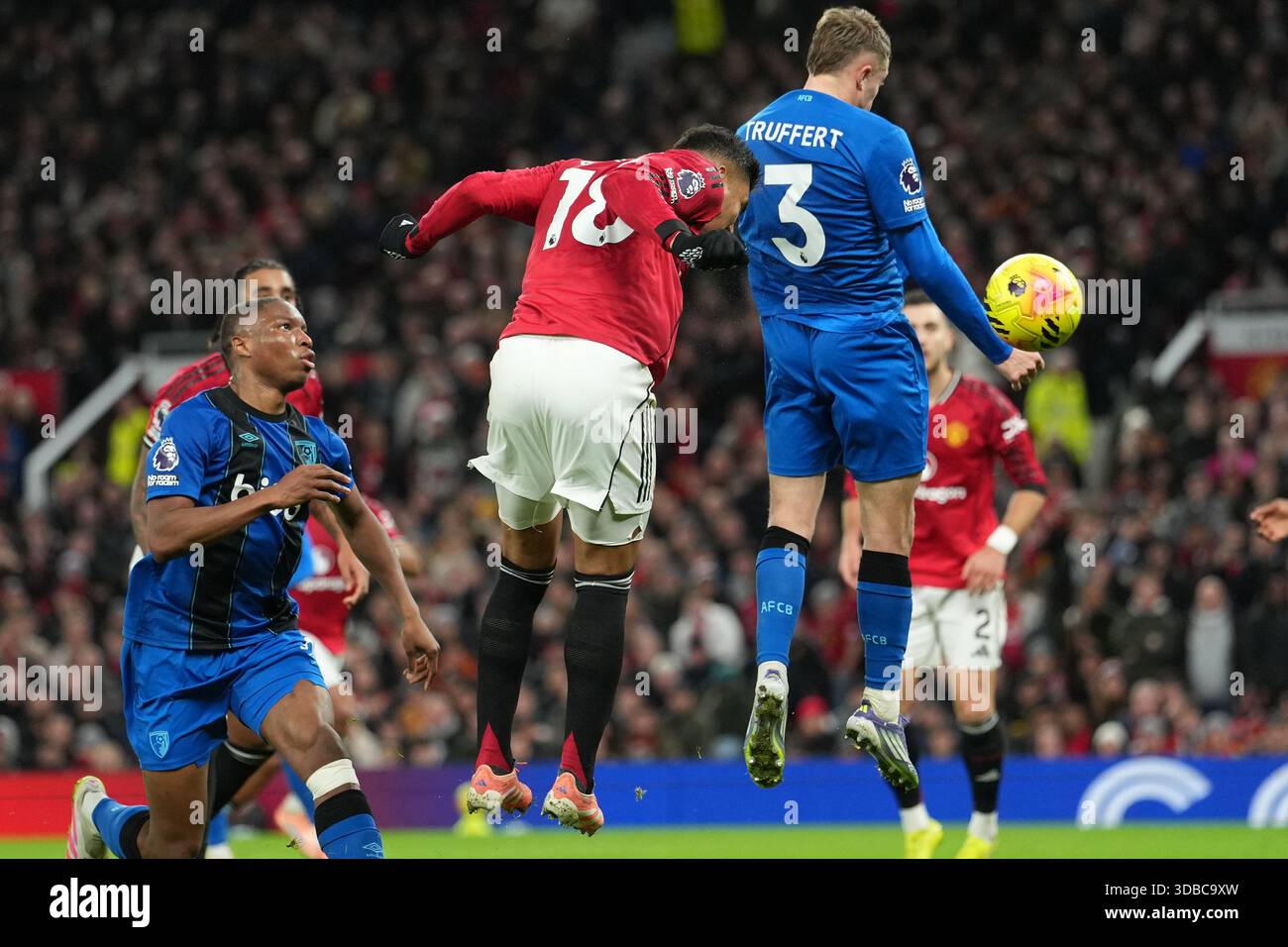 Manchester United's Casemiro scores during a Premier League soccer ...