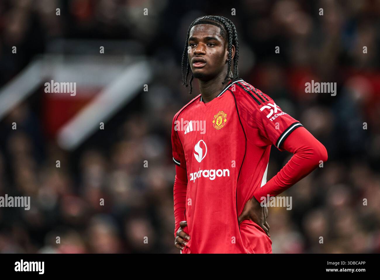 Ayden Heaven of Manchester Untied during the Premier League match ...