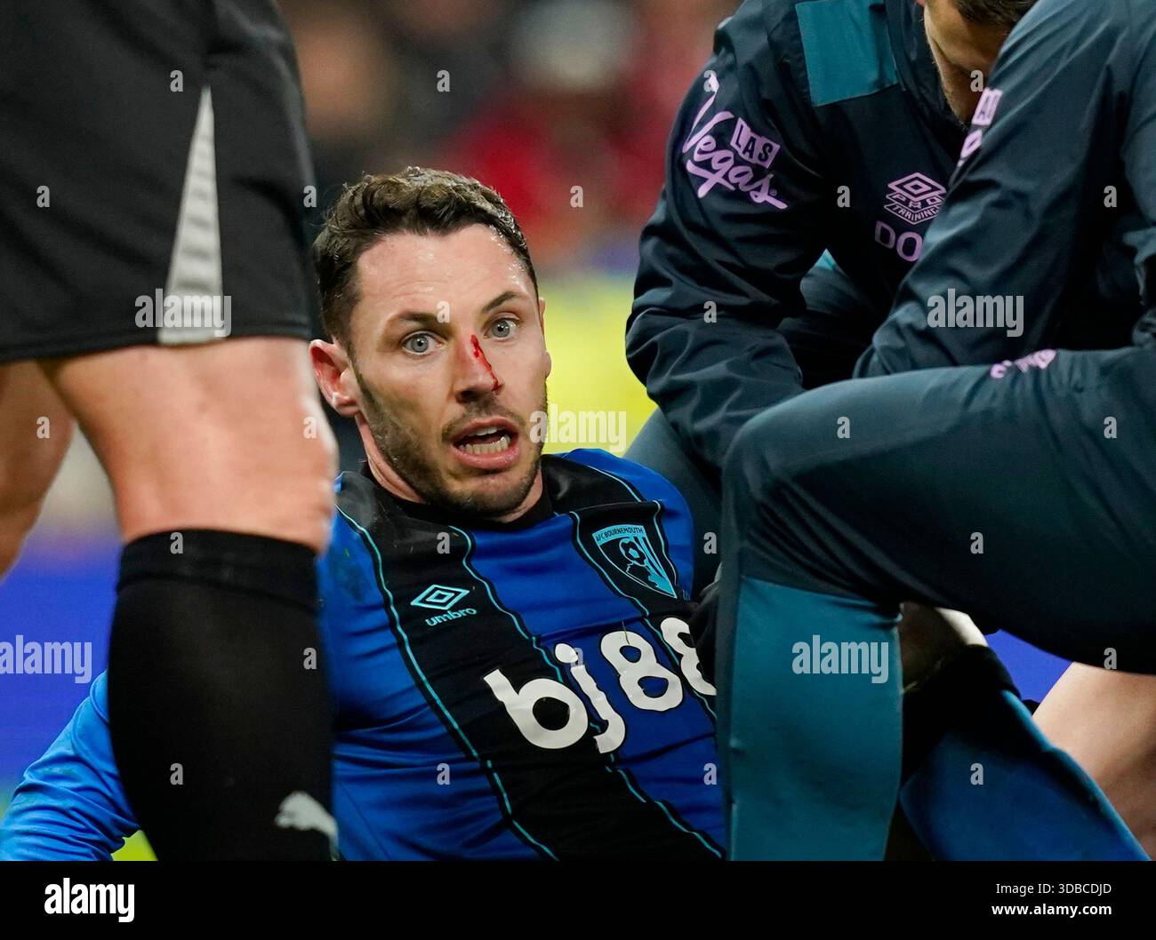 Manchester, England, 15th December 2025. Adam Smith of Bournemouth ...