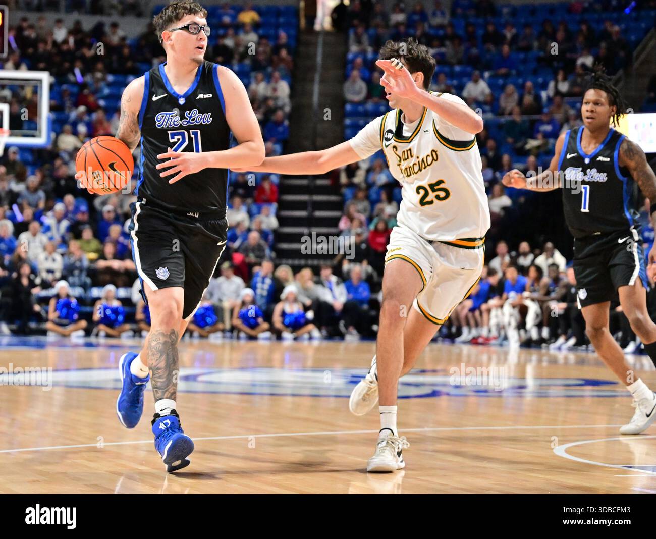 ST. LOUIS, MO - DECEMBER 13: Saint Louis center Robbie Avila (21 ...
